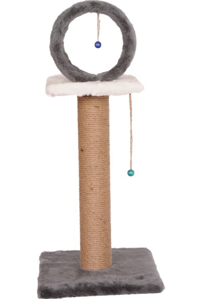 Cat Hause Kedi Tırmalama T6 Çemberli Gri 78 cm