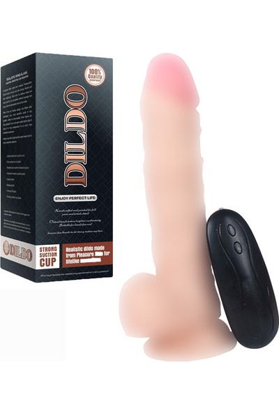 Xise Farklı 10 Titreşim Ritimli 19 cm Realistik Penis Dildo