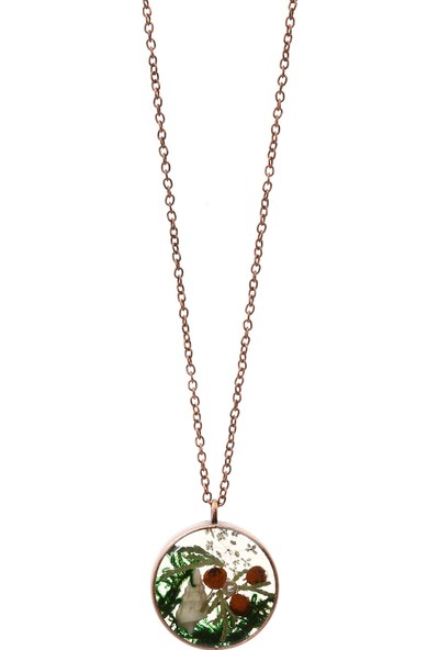 Halley Concept Özel El Yapımı Terrarium Tasarım Reçine Kadın Kolye