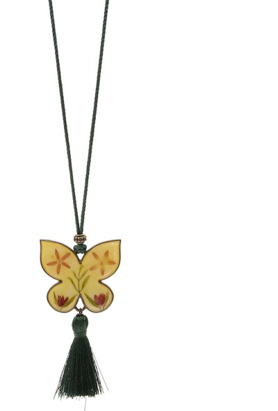 Halley Concept Özel El Yapımı Çiçek Tasarım Reçine Kadın Kolye