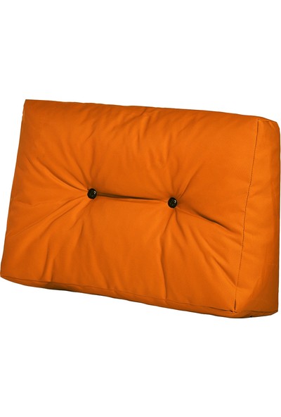 Minderim Dış Mekan Palet Kısa Sırt Minderi - Turuncu