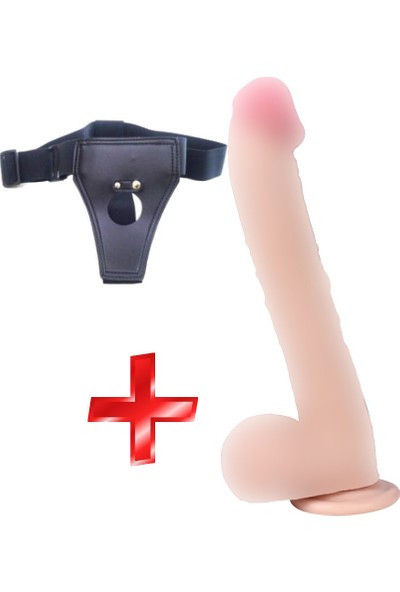Xise Büyük Boyut 33 cm Realistik Dokulu Kalın Damarlı Kemerli Dildo Xise Büyük Boyut 33 cm Realistik Dokulu Kalın Damarlı Kemerli Dildo