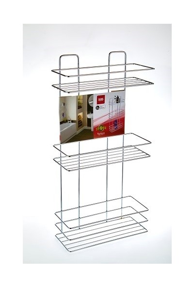 Sas 3 Katlı Banyo Duş Rafı Şampuanlık Sabunluk