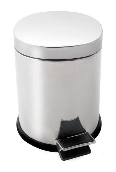 Sas Pedallı Krom Çöp Kovası 5 lt