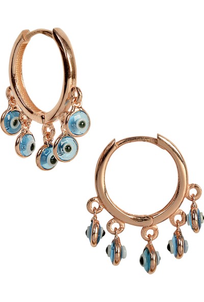 By Barun Nazar Boncuklu Küpe Rose By Barun Nazar Boncuklu Küpe Rose