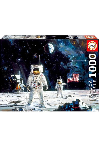 Educa First Man On The Moon 1000 Parça Puzzle NO.18459 Educa First Man On The Moon 1000 Parça Puzzle NO.18459