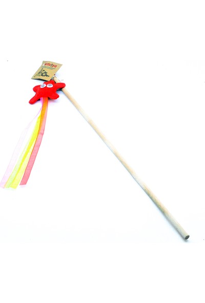 Petviya Hayalet Kedi Oltası Oyuncağı Lastikli - Zilli - Gözlü 50 cm Petviya Hayalet Kedi Oltası Oyuncağı Lastikli - Zilli - Gözlü 50 cm