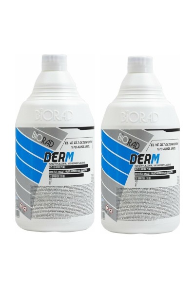 Biorad Derm Alkol Bazlı El ve Cilt Dezenfektanı 2x1000 ml Biorad Derm Alkol Bazlı El ve Cilt Dezenfektanı 2x1000 ml