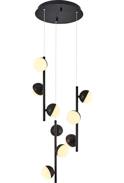 Özcan Aydınlatma 5675 - 9Y,19 9'lu Optik Yuvarlak Sarkıt