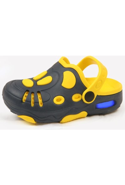 Gigi Erkek Çocuk Işıklı Sarı/Lacivert Terlik Sandalet Gigi Erkek Çocuk Işıklı Sarı/Lacivert Terlik Sandalet