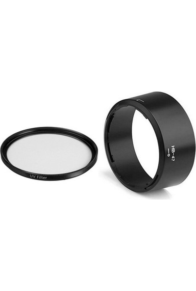 Yongnuo 50MM F1.8 Nikon Lens Uyumlu Uv Filtre ve Parasoley Seti Yongnuo 50MM F1.8 Nikon Lens Uyumlu Uv Filtre ve Parasoley Seti