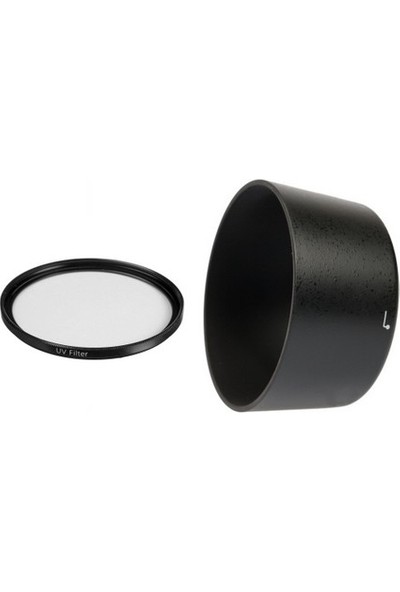 Nikon 55-200MM Vr II Lens Uyumlu Uv Filtre + Parasoley Seti Nikon 55-200MM Vr II Lens Uyumlu Uv Filtre + Parasoley Seti