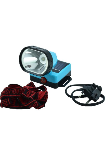 Gold Silver GS-900T Güneş Enerjili Şarjlı Kafa Lambası Mavi Gold Silver GS-900T Güneş Enerjili Şarjlı Kafa Lambası Mavi