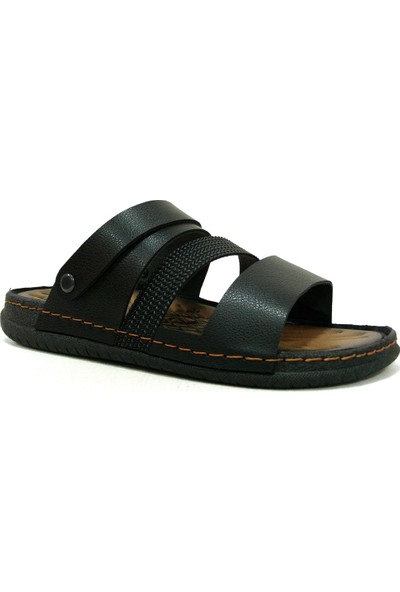 Gezer 11651 Siyah Bantlı Anatomik Erkek Terlik Sandalet Gezer 11651 Siyah Bantlı Anatomik Erkek Terlik Sandalet
