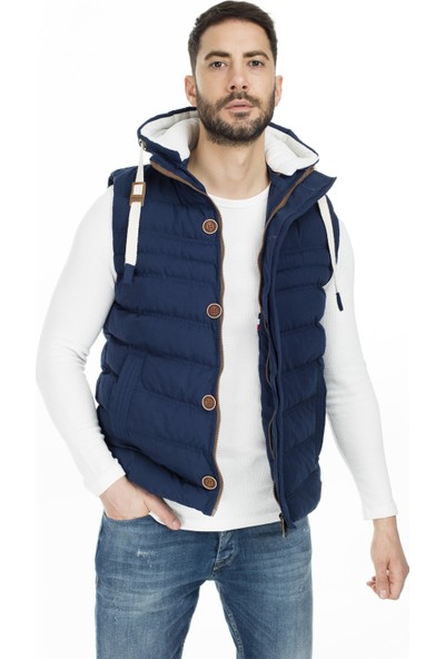 Buratti Kapüşonlu Slim Fit Yelek Erkek Yelek 556B5618