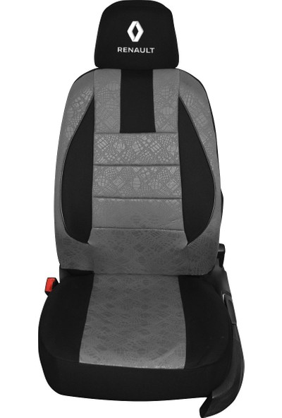 Alpha Renault Latitude Serisi Silver-Gold Model Oto Koltuk Kılıfı Siyah