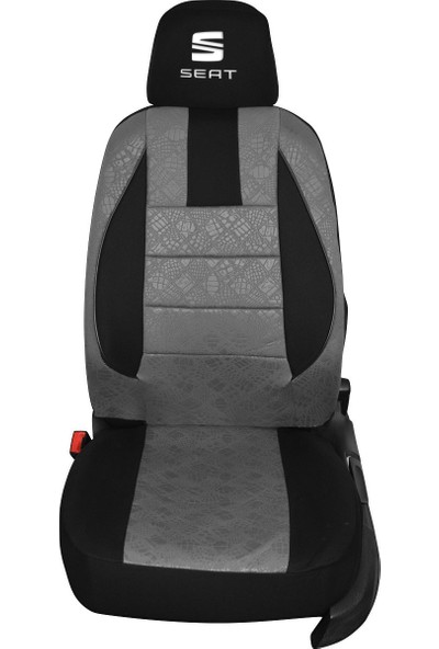 Alpha Seat Cordoba Serisi Silver-Gold Model Oto Koltuk Kılıfı Siyah