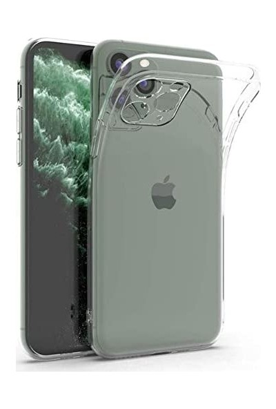 Soffany Apple iPhone 11 Tıpalı Kamera Korumalı Silikon Kılıf Şeffaf