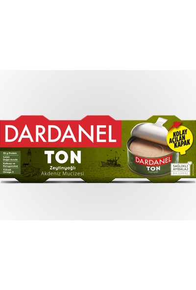 Dardanel 75 Gr x 3 Zeytinyağlı Ton Balığı Dardanel 75 Gr x 3 Zeytinyağlı Ton Balığı