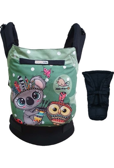 SolomomBaby Yeşil Koala Ergonomik Kanguru (0-4 Yaş)