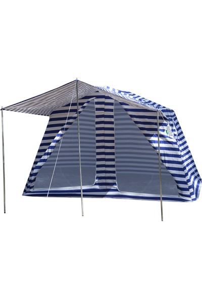 Uludağ Çadır Iki Odalı Pamuklu Kamp Çadırı - Mavi