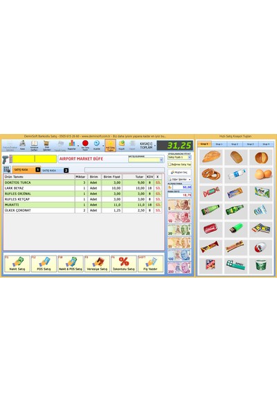 Demirsoft Barkodlu Market Satış Programı (Barpro Paket) Demirsoft Barkodlu Market Satış Programı (Barpro Paket)