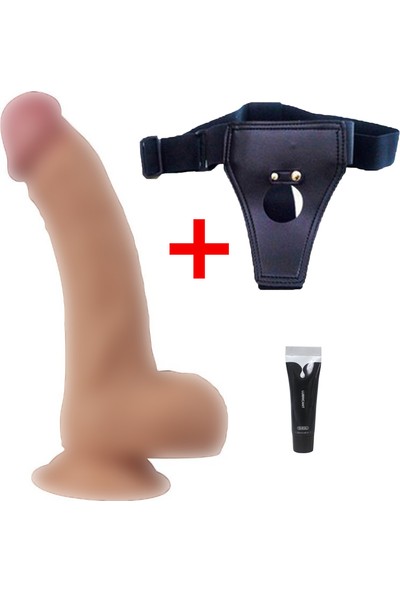 Lovetoy Özel Ekstra Yumuşak Gerçekci Ten Dokulu 20 cm Belden Bağlamalı Penis +Jel Lovetoy Özel Ekstra Yumuşak Gerçekci Ten Dokulu 20 cm Belden Bağlamalı Penis +Jel