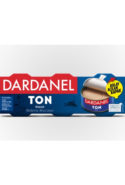 Dardanel 75 Gr x 3 Bitkisel Yağlı Ton Balığı Dardanel 75 Gr x 3 Bitkisel Yağlı Ton Balığı