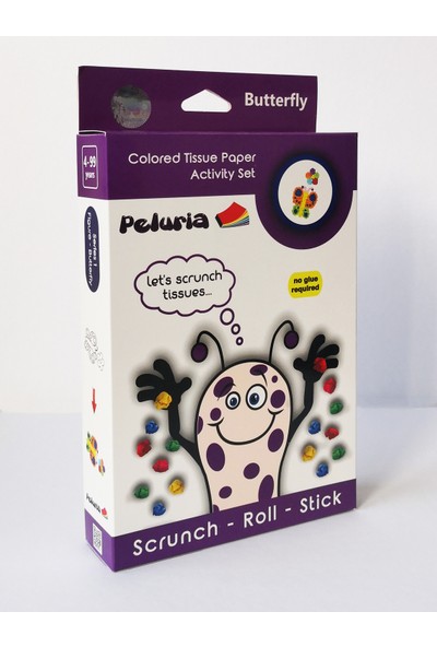 Peluria Pelür Kağıdı Etkinlik Seti - Butterfly Peluria Pelür Kağıdı Etkinlik Seti - Butterfly