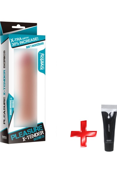 Lovetoy Damarlı Dokuda Realistik Yumuşak Dokulu 2.5 Uzatmalı Kılıf + Jel