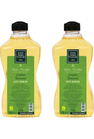Eyüp Sabri Tuncer Sıvı Sabun Çeşme Limonu 1,5 l x 2 Adet Eyüp Sabri Tuncer Sıvı Sabun Çeşme Limonu 1,5 l x 2 Adet