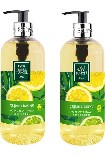 Eyüp Sabri Tuncer Sıvı Sabun Çeşme Limonu 500 ml x 2 Adet Eyüp Sabri Tuncer Sıvı Sabun Çeşme Limonu 500 ml x 2 Adet