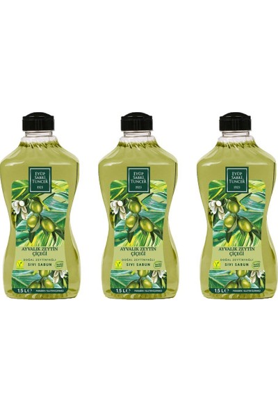 Eyüp Sabri Tuncer Sıvı Sabun Ayvalık Zeytin Çiçeği 1,5 l x 3 Adet Eyüp Sabri Tuncer Sıvı Sabun Ayvalık Zeytin Çiçeği 1,5 l x 3 Adet