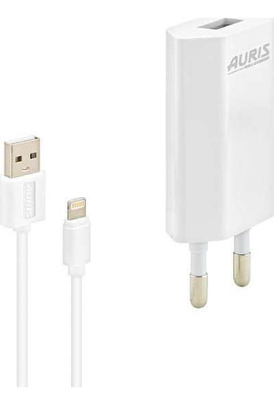 Auris Şarj Aleti + Lightning Kablo 1A 5W