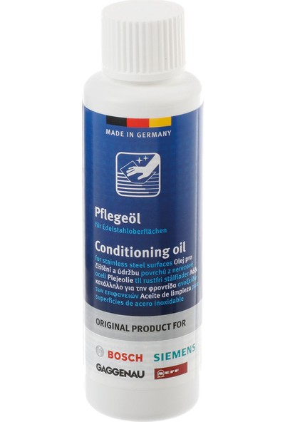 Bosch Çelik Yüzeyler Için Parlatıcı Bakım Yağı 100 ml Bosch Çelik Yüzeyler Için Parlatıcı Bakım Yağı 100 ml