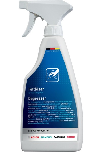 Bosch Ev Aletleri Için Etkili Yağ Çözücü 100 ml