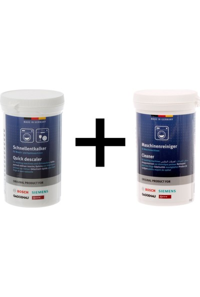 Bosch Siemens Çamaşır-Bulaşık Makinesi Kireç Çözücü+Çamaşır Makine Temizleyici (2'si Bir Arada) Bosch Siemens Çamaşır-Bulaşık Makinesi Kireç Çözücü+Çamaşır Makine Temizleyici (2'si Bir Arada)