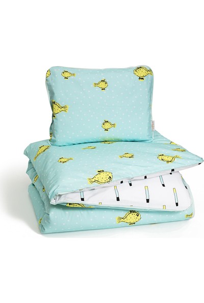 Crocodily Bebek Nevresim Takımı Yellow Box Fish -100 x150cm