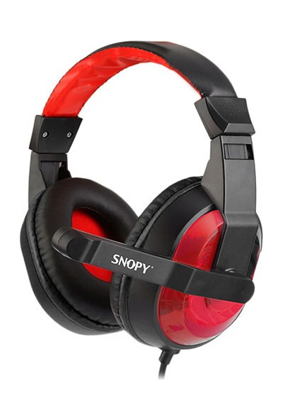 Snopy SN-633 Siyah/Kırmızı Kulak Üstü Oyuncu Mikrofonlu Kulaklık Snopy SN-633 Siyah/Kırmızı Kulak Üstü Oyuncu Mikrofonlu Kulaklık
