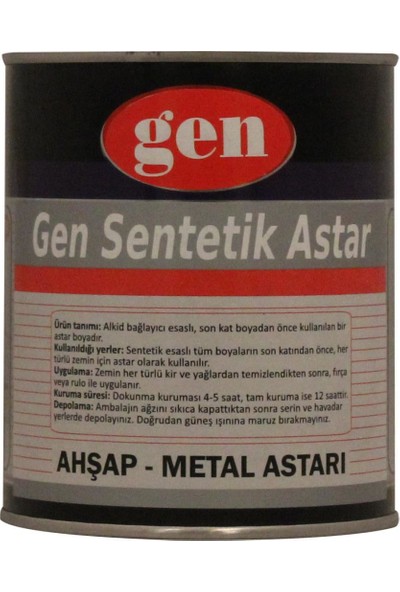 Gen Sentetik Astar 10 kg