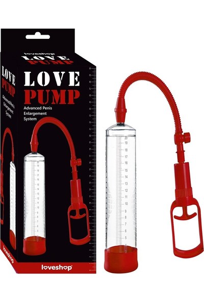Loveshop Love Pump Red 20 cm Vakum Penis Pompası Loveshop Love Pump Red 20 cm Vakum Penis Pompası