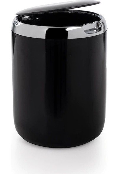Primanova Pasifik Tezgah Üstü Çöp Kovası Plastik 3 lt Siyah