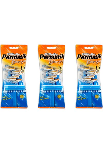Gillette Permatik Banyo 10'lu - 3 Adet