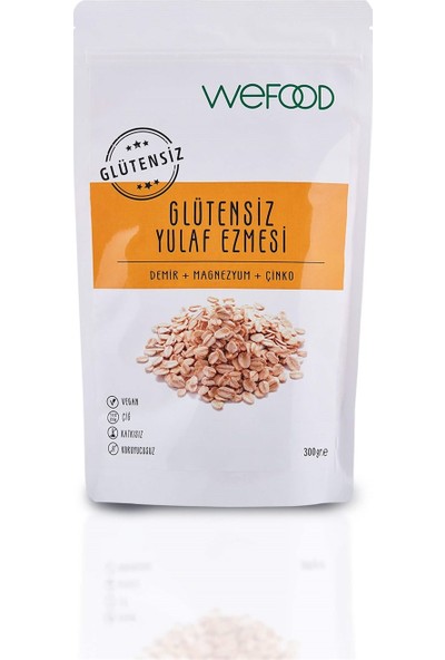 Wefood Glütensiz Yulaf Ezmesi 300 gr Wefood Glütensiz Yulaf Ezmesi 300 gr