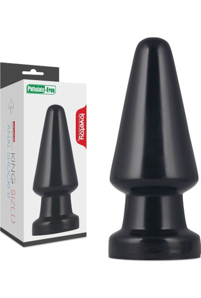 Lovetoy Silikon Dokulu Siyah Büyük ve Kalın Anal Plug Lovetoy Silikon Dokulu Siyah Büyük ve Kalın Anal Plug