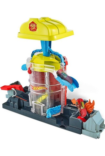Hot Wheels Tekerlekli Yarış Dünyası Oyun Seti Süper Yangın Evi Kurtarma GJL06 Hot Wheels Tekerlekli Yarış Dünyası Oyun Seti Süper Yangın Evi Kurtarma GJL06
