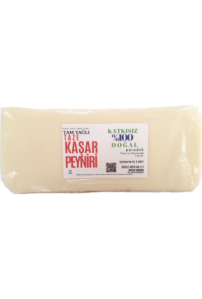 Doğal Karadeniz Kaşar Peynir 1 kg