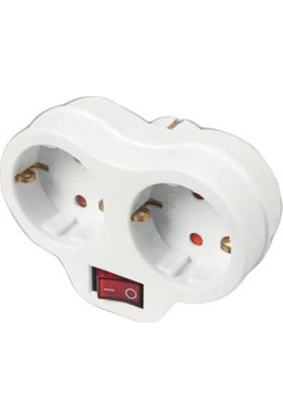 Viko Panasonic İkili Anahtarlı Topraklı Fiş Priz Beyaz Viko Panasonic İkili Anahtarlı Topraklı Fiş Priz Beyaz