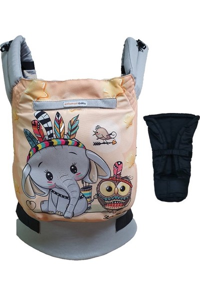 SolomomBaby Sarı Fil Ergonomik Kanguru(0-4 Yaş)