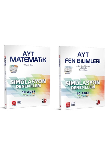 3D Yayınları AYT 3D Matematik Fen Bilimleri Simülasyon Deneme Seti 2 Kitap 3D Yayınları AYT 3D Matematik Fen Bilimleri Simülasyon Deneme Seti 2 Kitap